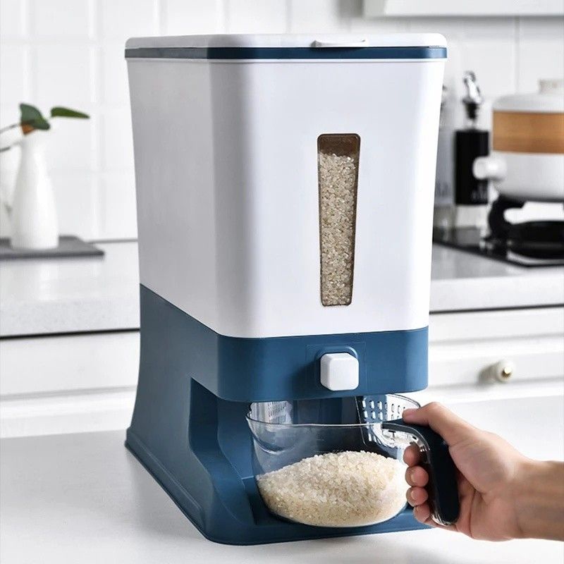 12kg Rice Dispenser - Rice Storage Bin (Rice Box) | Shopee Malaysia