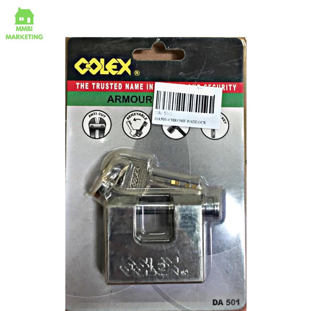 [READYSTOCK] COLEX DA 501 PADLOCK ARMOURED SERIES / SAFETY LOCK ...