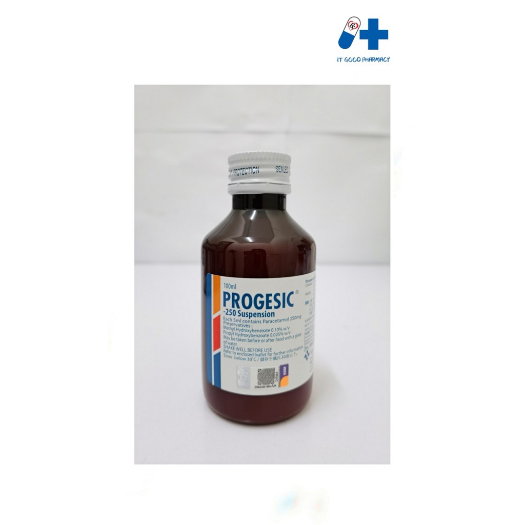 Xepa Progesic Paracetamol 250mg/5ml Syrup 100ml [Exp date: 11/2026 ...