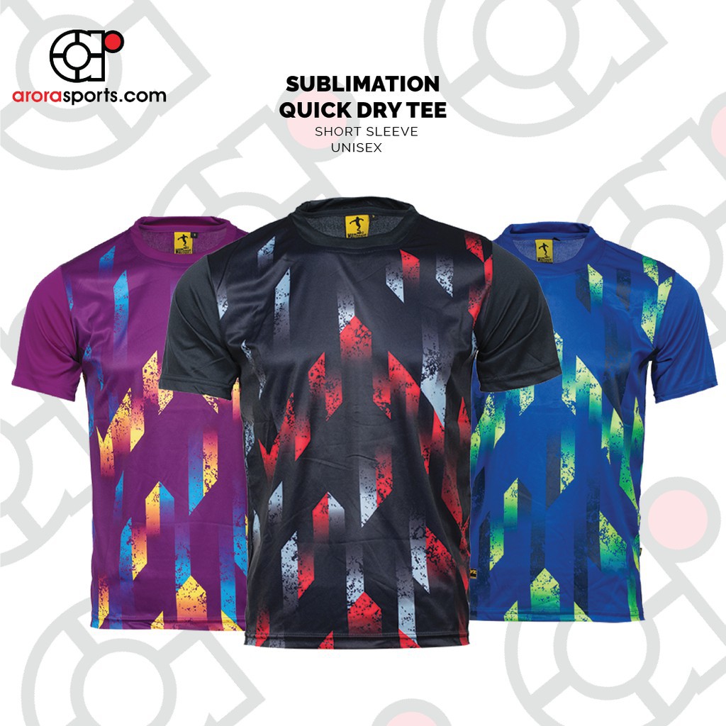 Baju Sukan Sublimation Jersey Murah - Purple / Black / Royal | Shopee ...