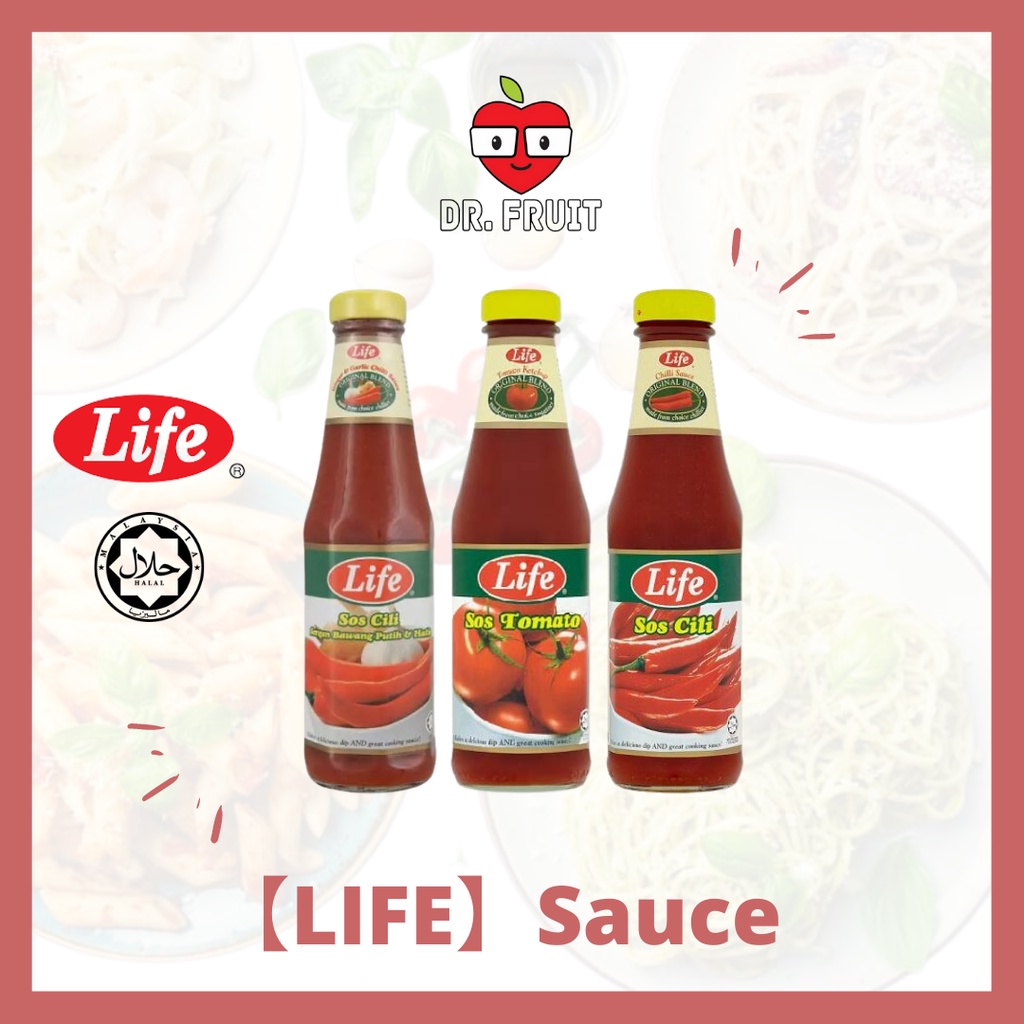 【LIFE】 Sauce (Halal) 酱料 | Chilli/ Tomato/ Garlic Chilli/ 辣椒酱/ 蒜头辣酱/ 番茄酱 ...