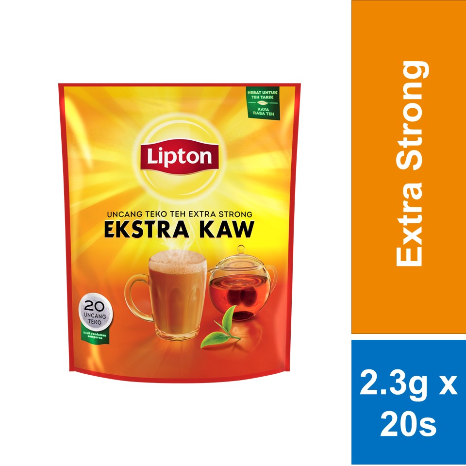 Lipton Potbag Extra Strong 2.3g x 20s | Shopee Malaysia