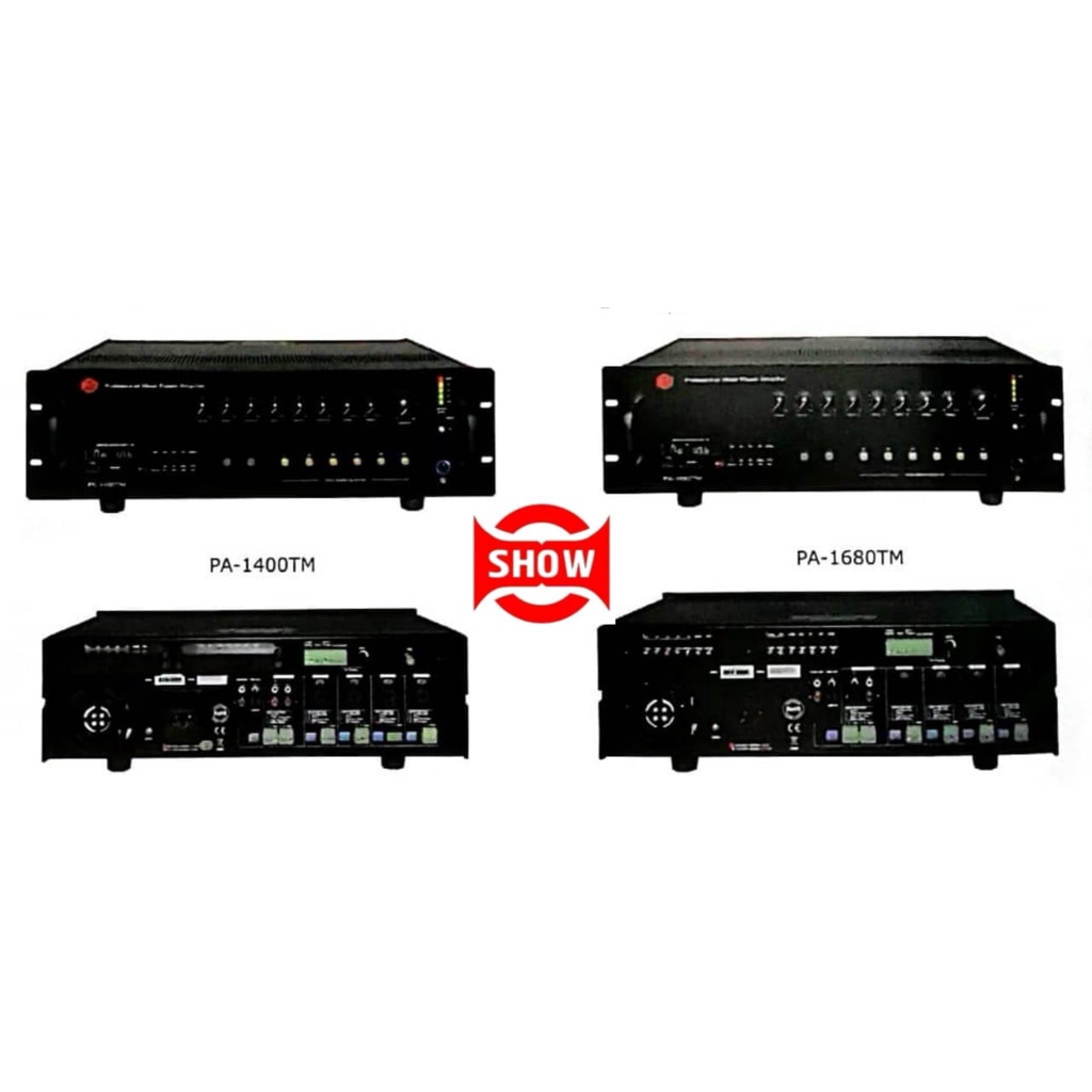 SHOW PA-1400TM / PA-1680TM P.A. Public Address Power Amplifier, 400W ...