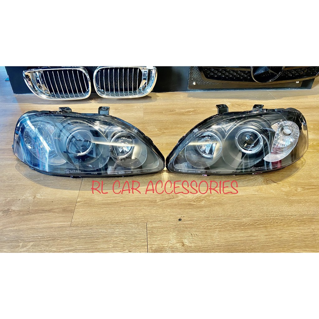 Honda Civic EK S21 front projector headlamp headlight head lamp light ...