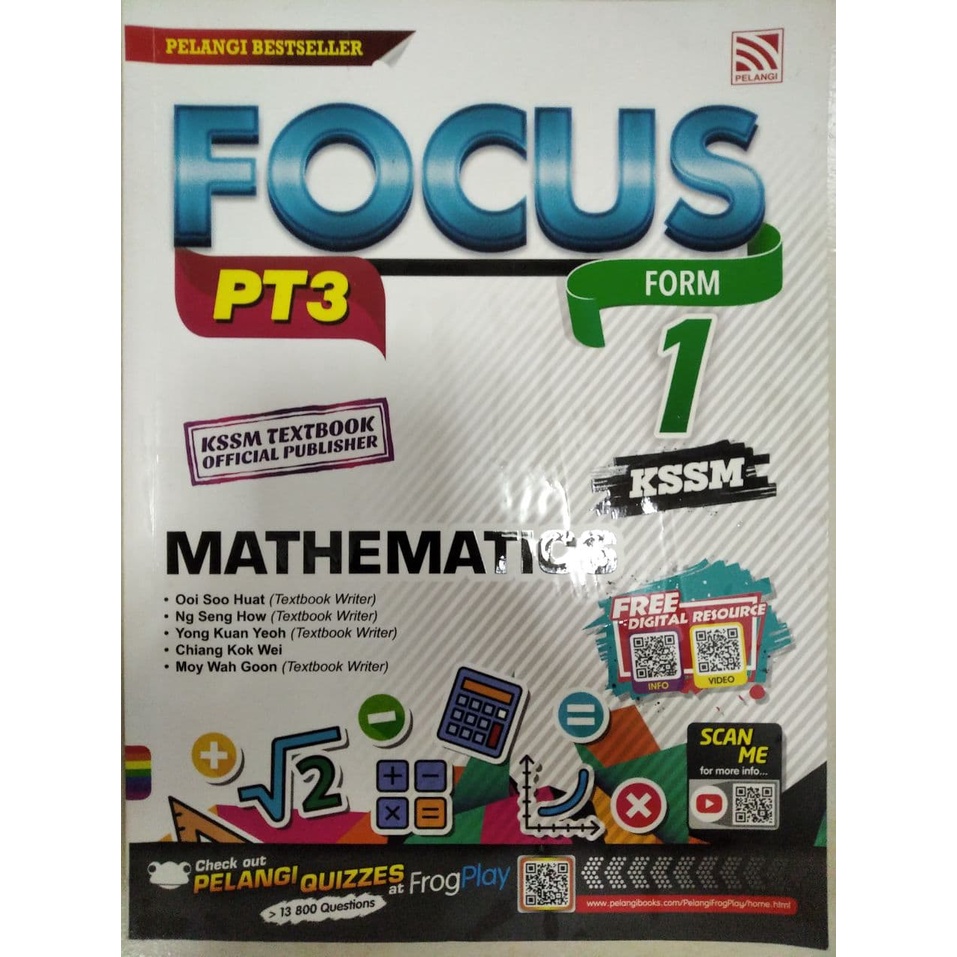 Focus Mathematics Form 1 KSSM | Shopee Malaysia