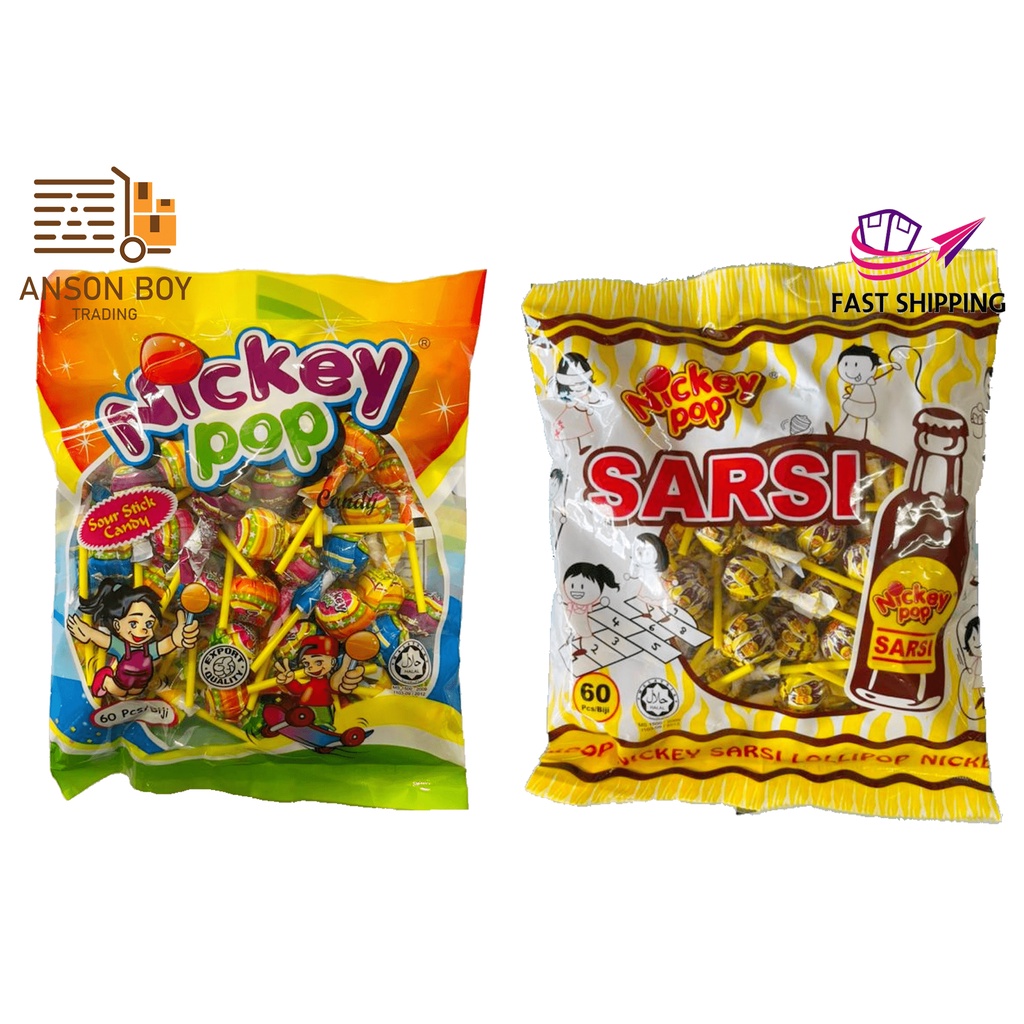[READY STOCK] NICKEY LOLLIPOP / SARSI LOLLIPOP (60 pcs) | Shopee Malaysia