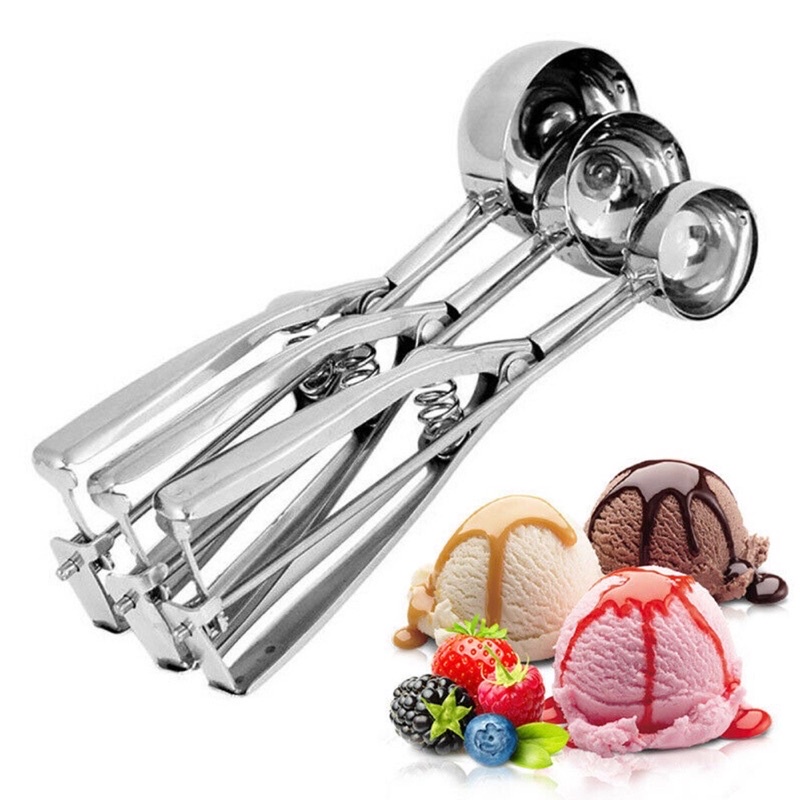 Heavy Duty Ice Cream Scoop / Mash Potato Scoop / Stainless Steel Cookie ...