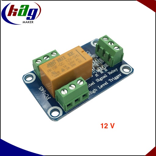 1 Channel Double Signal Relay module 12V / 24V 1A current high level ...