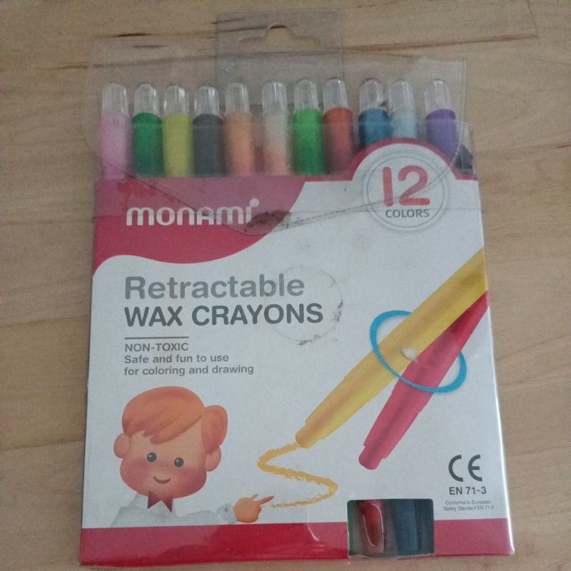 Monami Retractable Wax Crayons | Shopee Malaysia