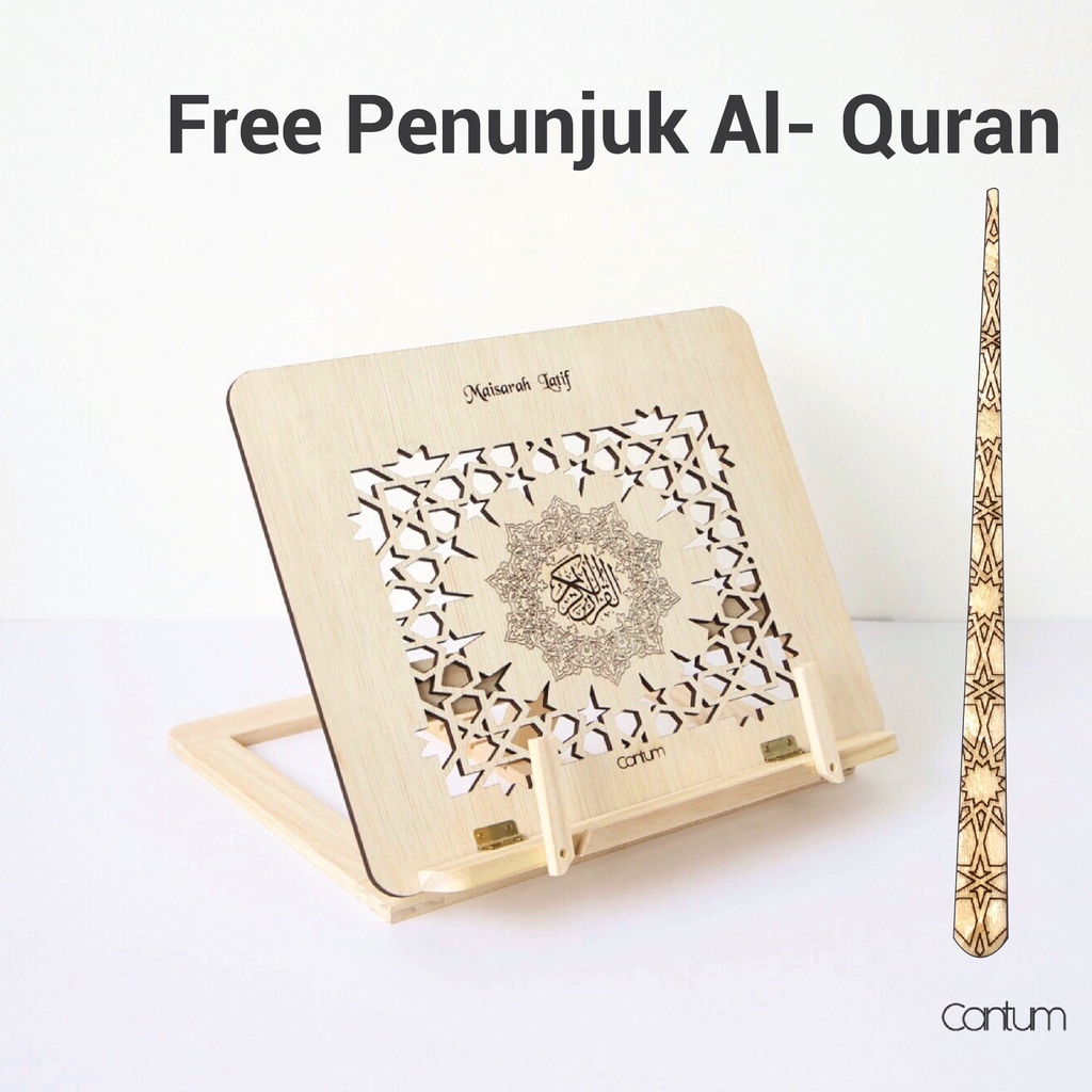 Rehal v2 Cantum Wood Product Rehal Kayu Lipat FREE ukir nama + penunjuk ...