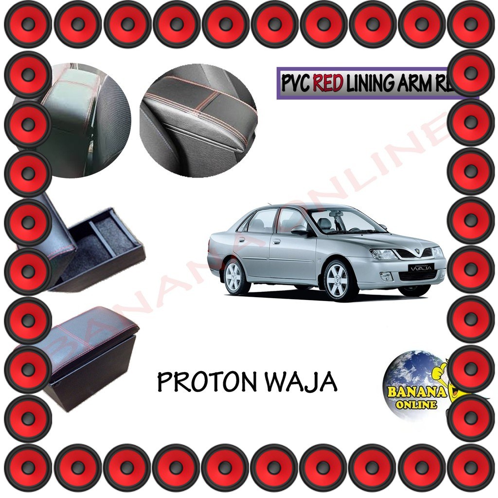Proton Waja PVC Red Lining Arm Rest | Shopee Malaysia
