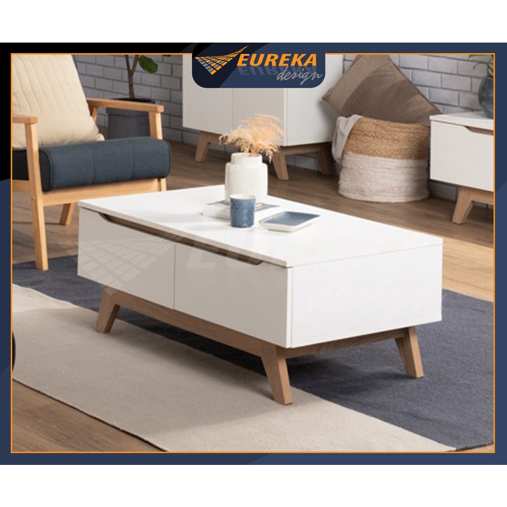 [INSTALLATION SERVICE] 3.5ft Coffee Table Hall Drawer Modern Minimal ...