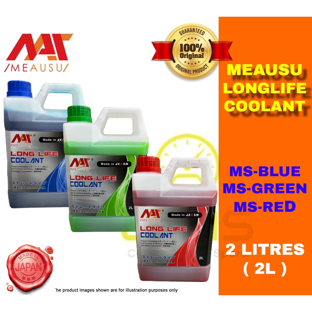 [Car Care Essential] Meausu Premixed Long-Life Radiator TCL Coolant (2L) Made in Japan ...