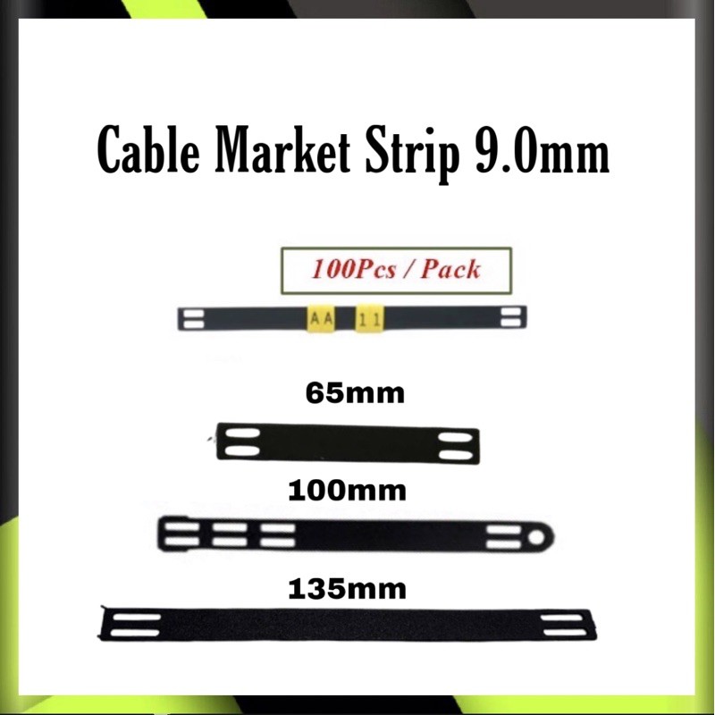 💥Ready Stock💥 9.0mm Cable Marker Strip - 100pcs/pkt | Shopee Malaysia