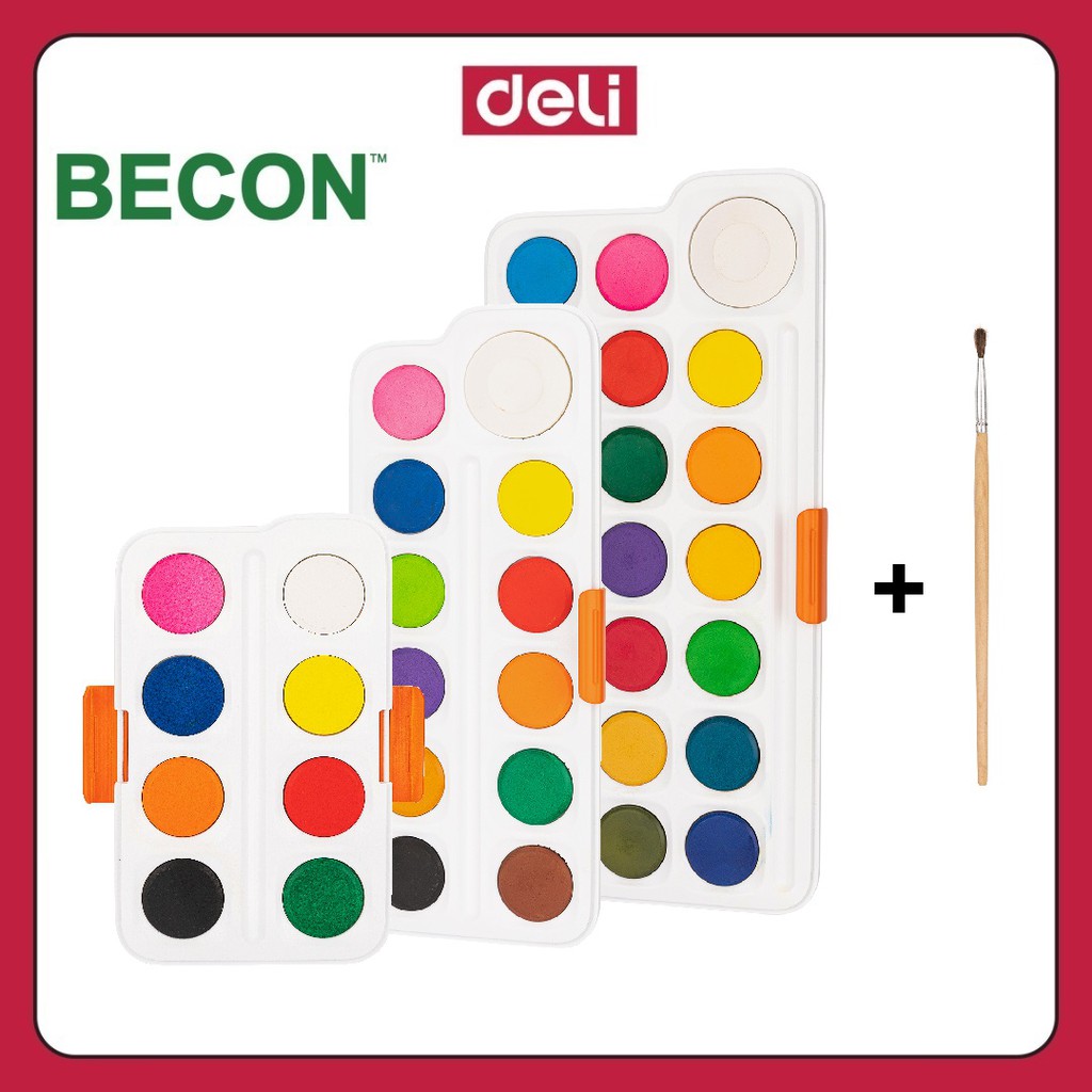 Deli Color Emotion Watercolour Paints 8 Colours EC10-8 | Shopee Malaysia