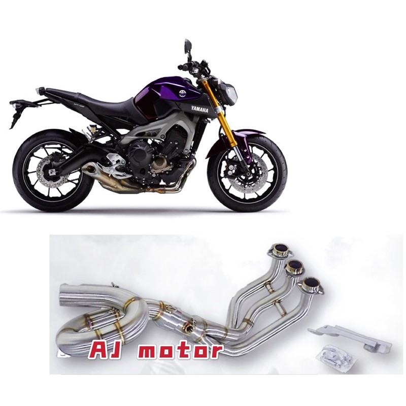 MT09 V1 V2 / TRACER900 51MM U TURN EXHAUST PIPE MANIFOLD STAINLESS ...