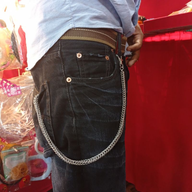 Cool WALLET CHAIN SILVER PLATE VARIATION FOR MEN / MEN STAINLEES STEEL ...