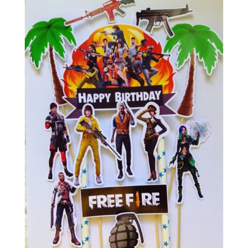 Topper Birthday Free Fire (Ready Stock) | Shopee Malaysia