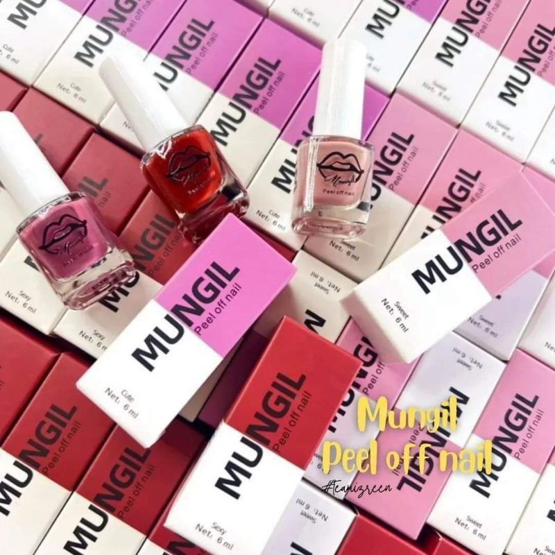 MUNGIL NAIL PEEL OFF GOJEZ ORIGINAL 🔥🔥🔥🔥 | Shopee Malaysia