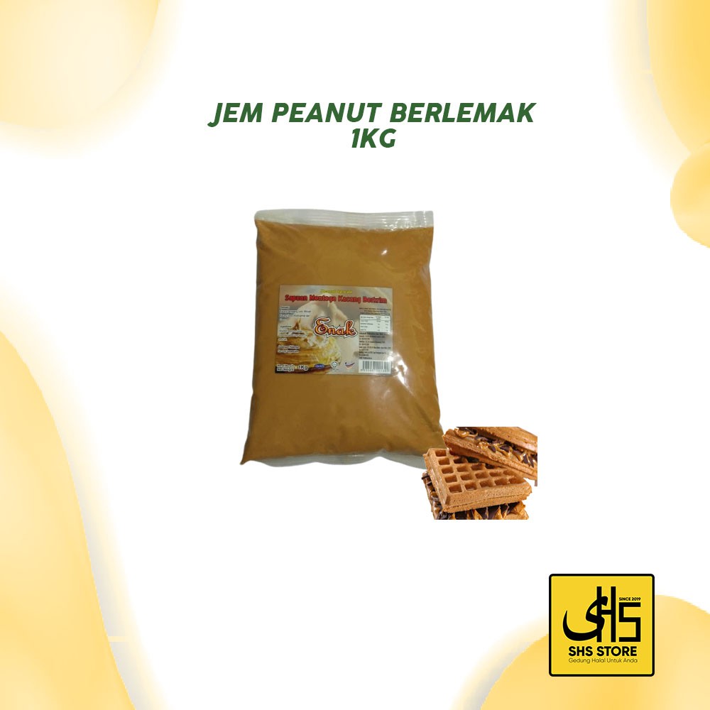 Jem Perisa Peanut/ Peanut Spread for Waffle, Bread, Donut n lain2- 1KG ...