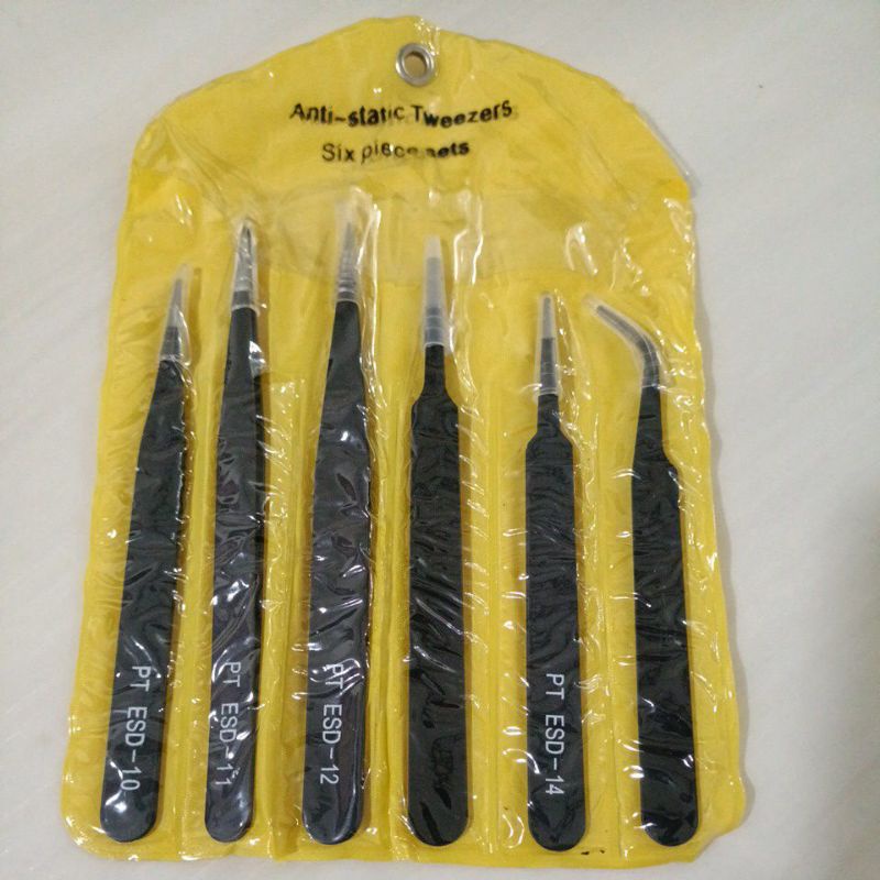 Anti-static Tweezers Six piece sets | Shopee Malaysia