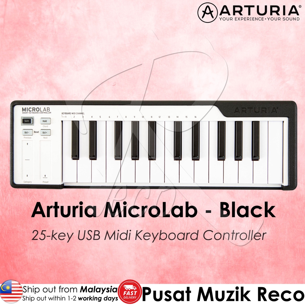 Arturia MicroLab 25-key Compact USB Midi Keyboard Controller | Shopee ...