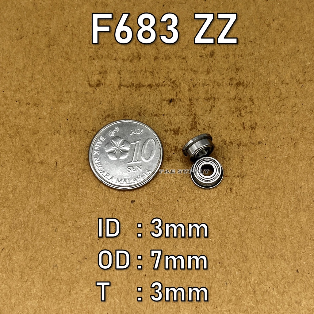 Flange ball bearing flanged F634 F635 F636 F683 F684 F685 F686 F687 ...