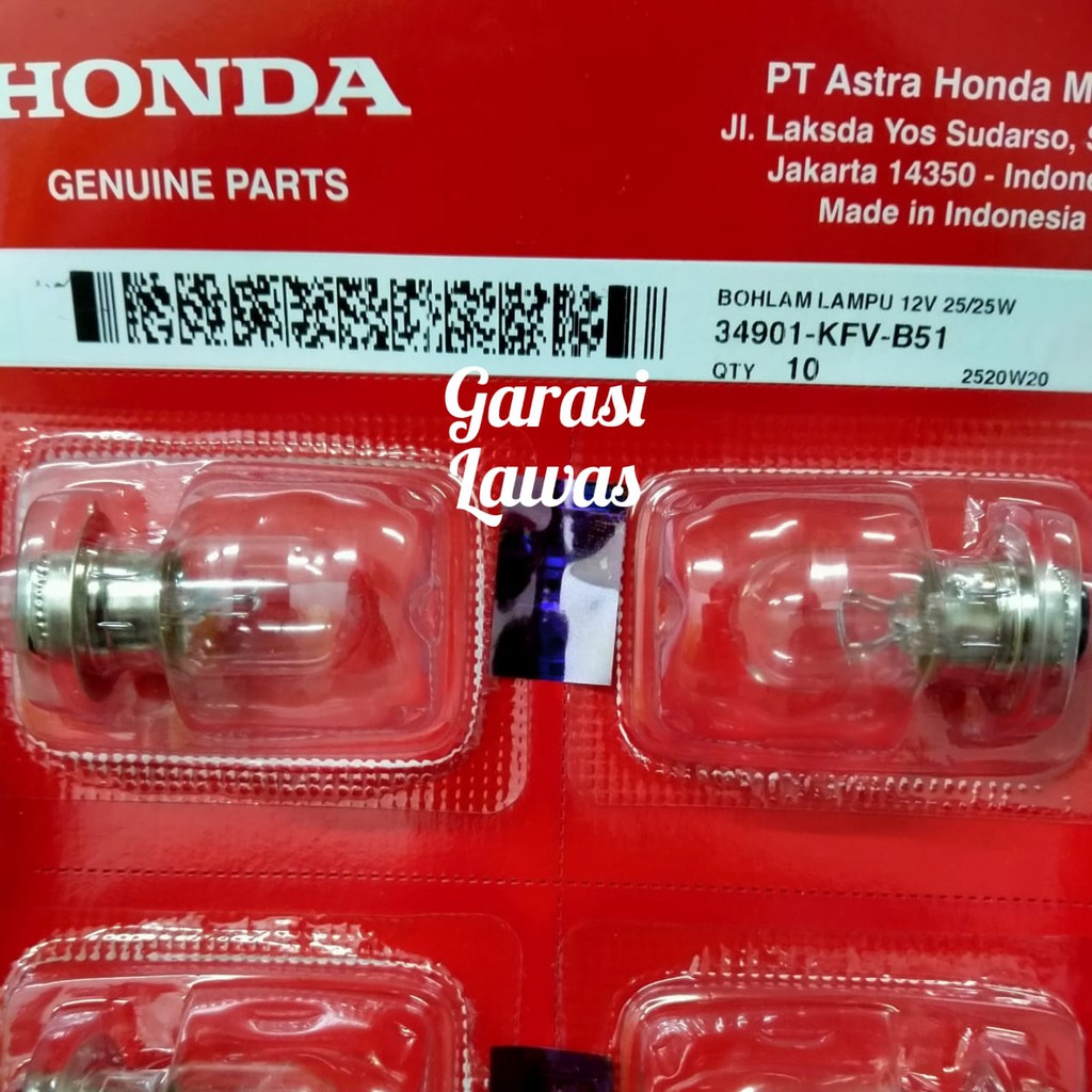 34901-kfv-b51 Genuine 12v 25W light bulb AHM Honda beat original Honda ...
