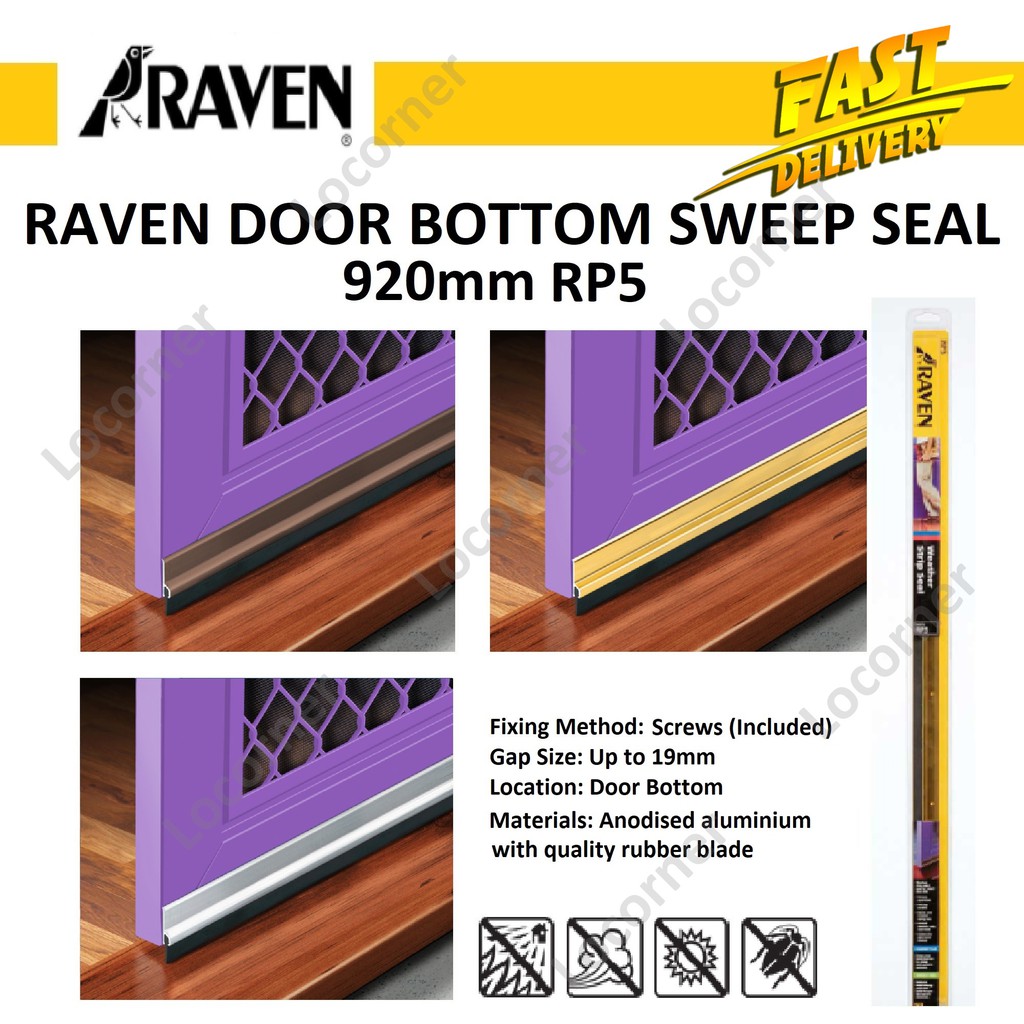 RAVEN RP5 DIY Door Bottom Sweep Seal / Door Seal | Shopee Malaysia