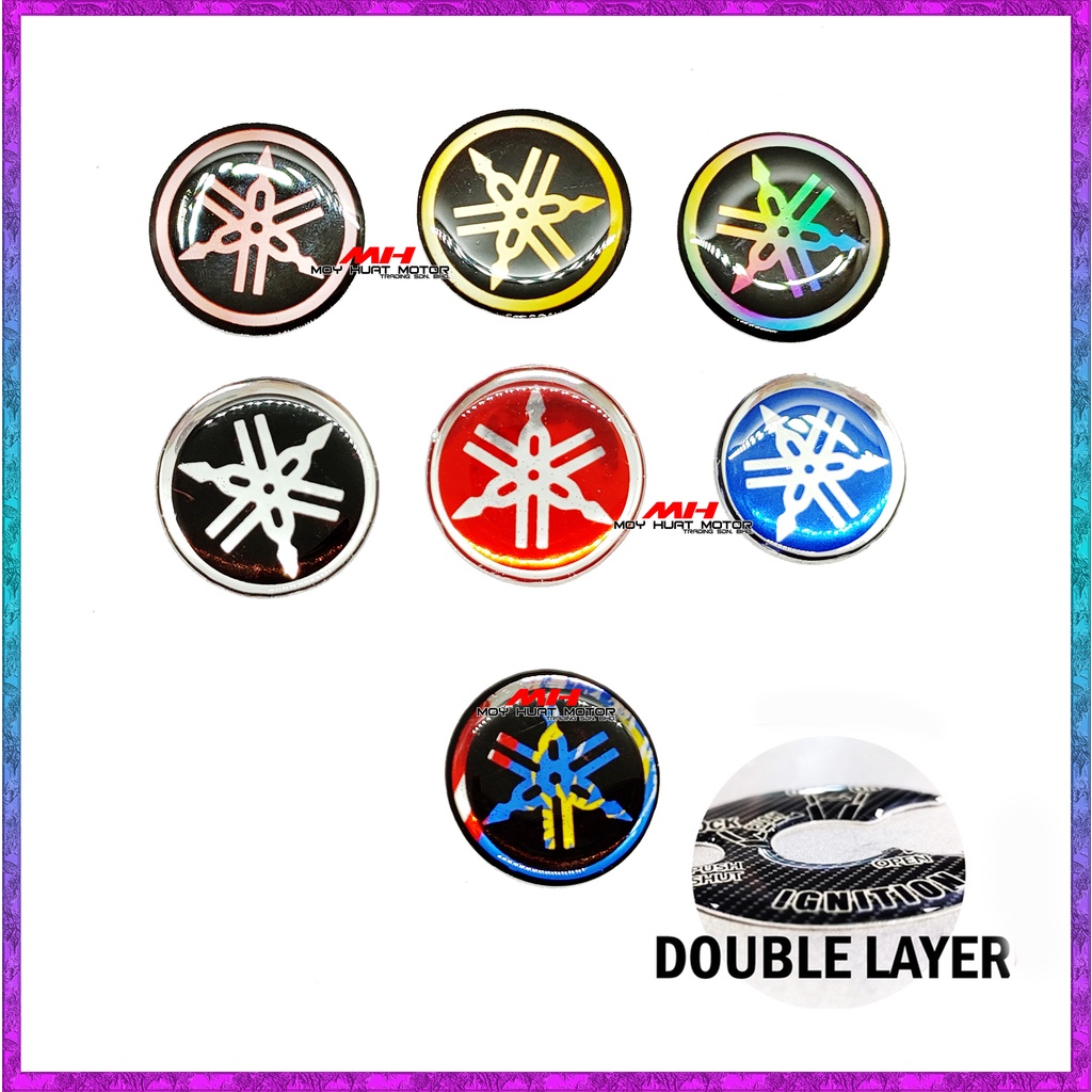 YAMAHA 3D LOGO STICKER / 3D STICKER YAMAHA LOGO / COLOURFUL LOGO / Y16 ...