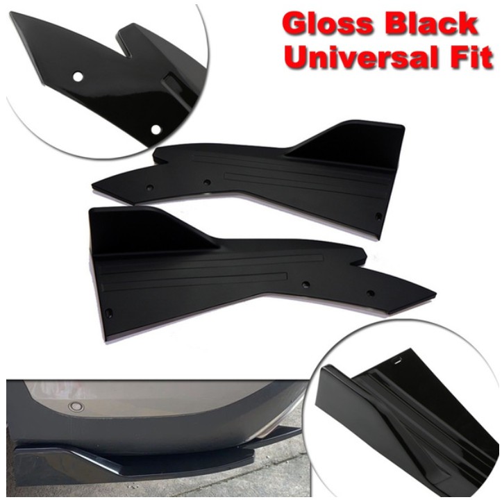 2021 NEW UPGRADE DESIGN Universal Rear Bumper Lip Diffuser Winglet ...