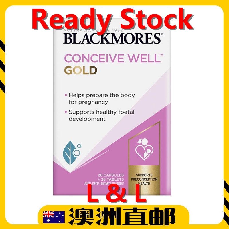 [Ready Stock EXP: 04/2026yr] Blackmores 备孕黄金营养素 Conceive Well Gold 28 ...