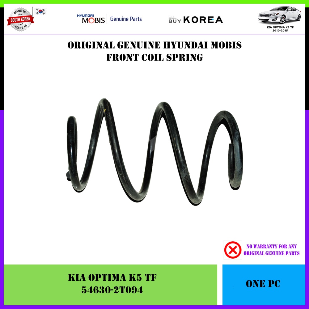 Kia Optima K5 TF Genuine Hyundai Mobis Front Coil Spring 1pc (54630 ...
