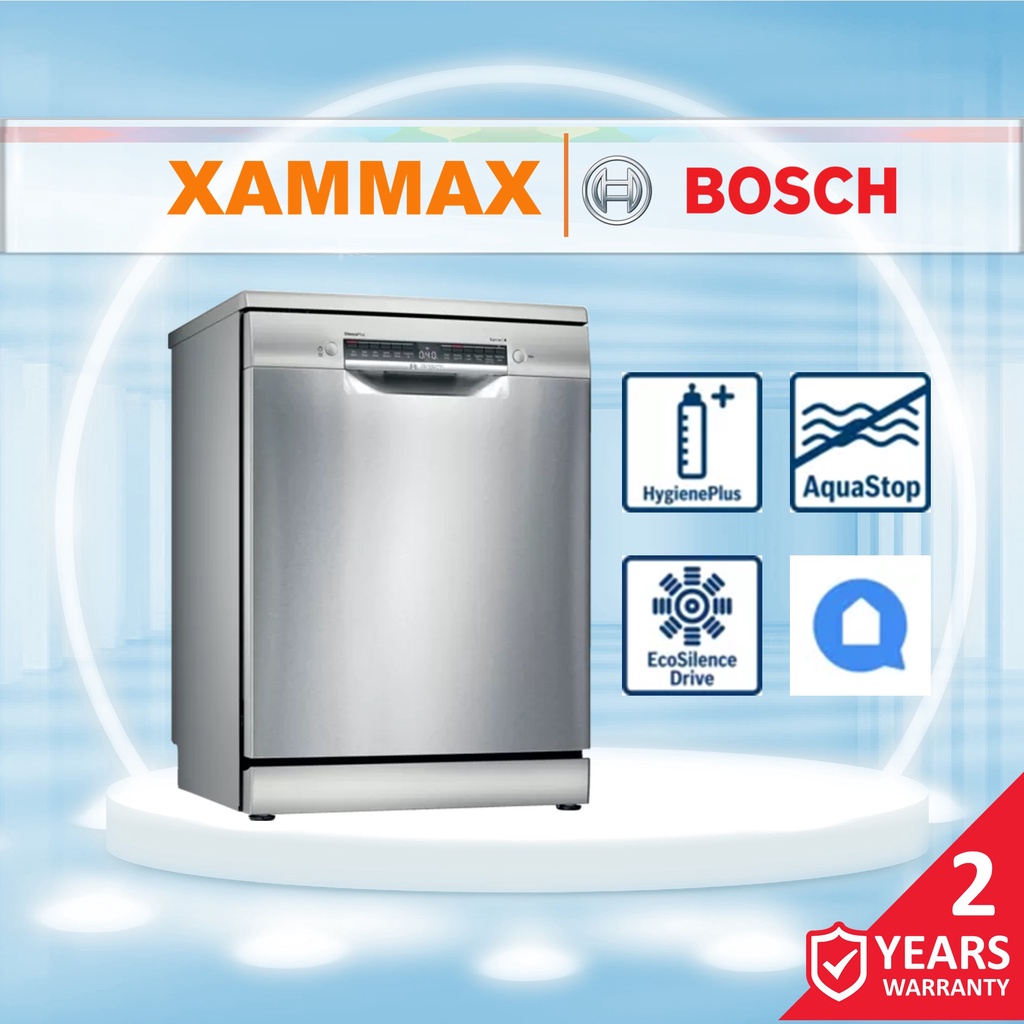 BOSCH - SMS4IVI01P - Serie 4 Free standing Dish washer / Stainless ...