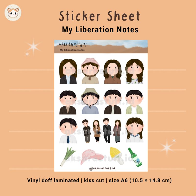 Sticker/memopad KDRAMA MY LIBERATION NOTES | Weekly PLANNER | Shopee ...