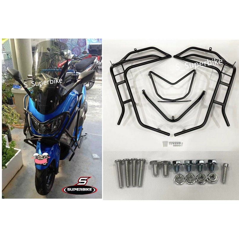 YAMAHA NMAX 155 2020 CRASH BAR IPORT BODY PROTECTOR V1 N-MAX TAHUN 2020 ...