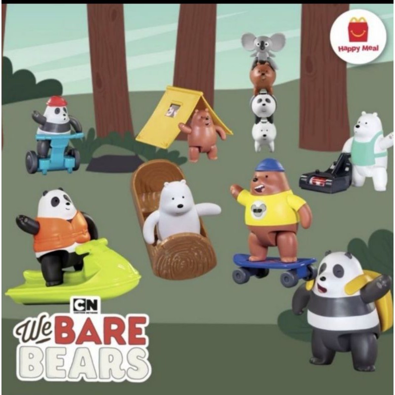 Macdonald We Bare Bears (Complete Set) | Shopee Malaysia