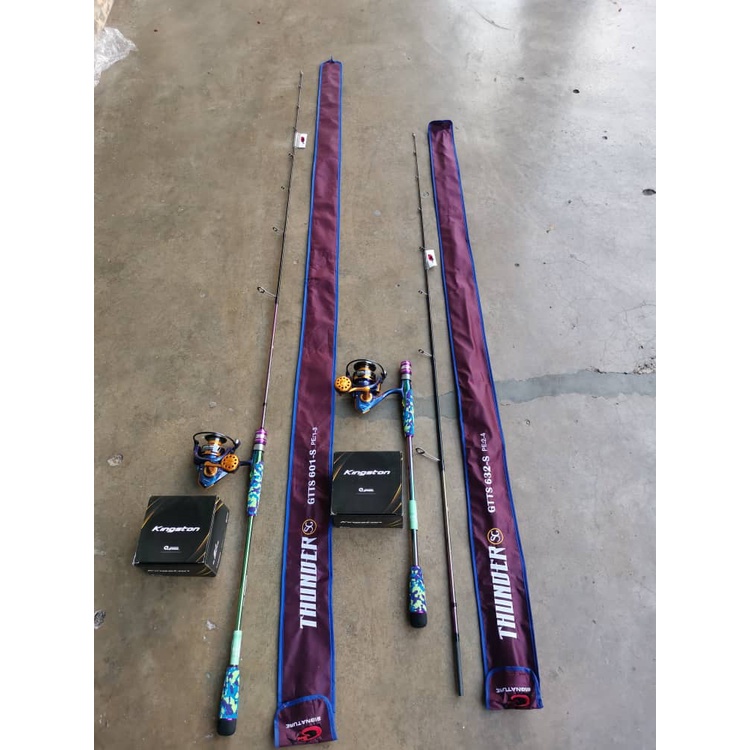 GTECH THUNDER + EUPRO KINGSTON 1 SET ROD & REEL | Shopee Malaysia