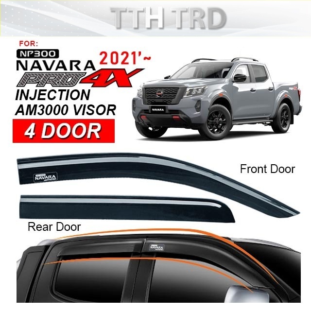 Hc Cargo Nissan Navara Pro X4 2021 ~ 2025 OEM 4 Door Visor Injection ...