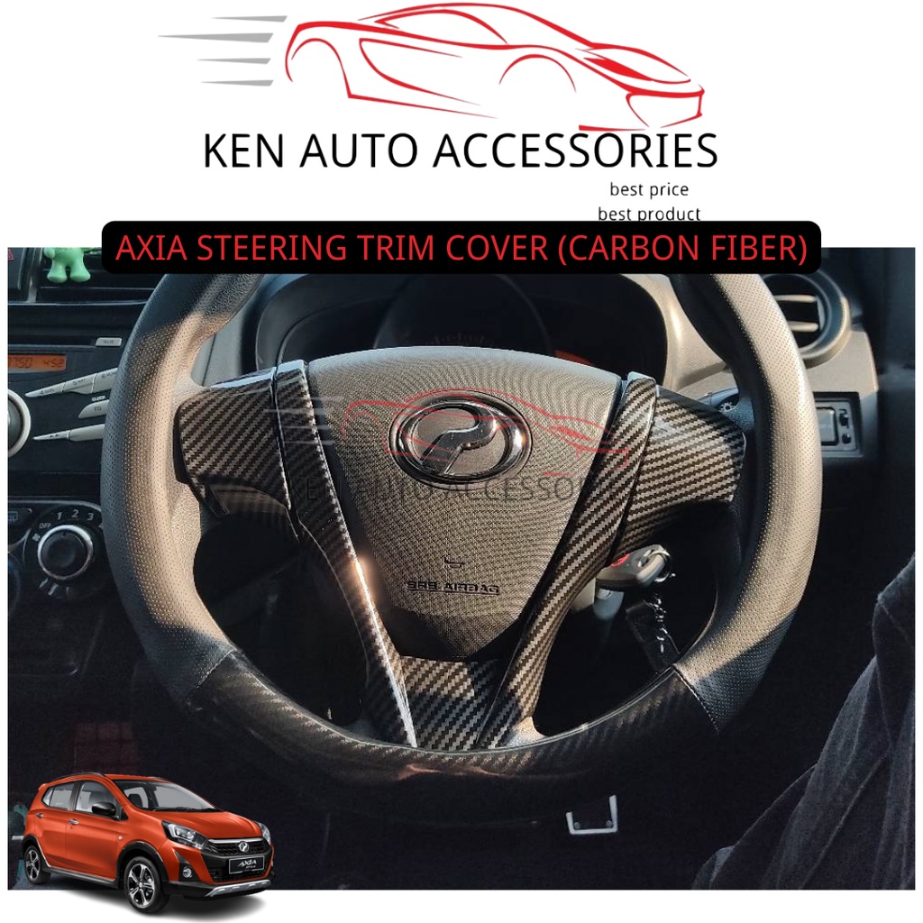 PERODUA AXIA 2014-2022 AXIA SE STYLE G STEERING COVER & STEERING TRIM ...