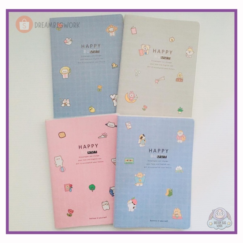 NOTEBOOK A5 - HAPPY BUDDY | Shopee Malaysia