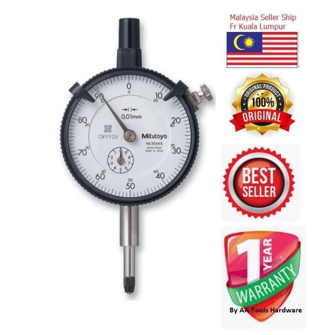 Mitutoyo Dial Indicator 2046A Lug Back 10mm With Magnetic Stand ...