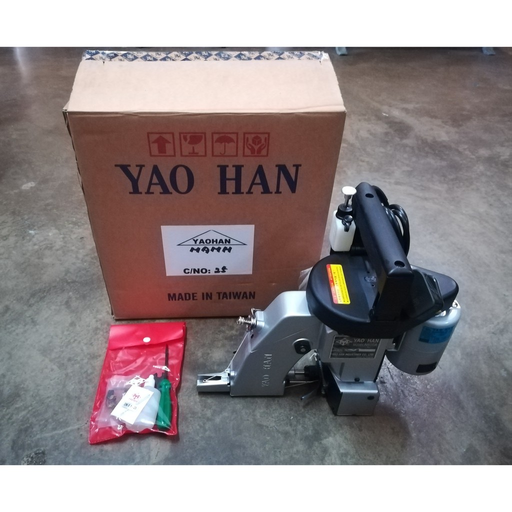 MESIN JAHIT GUNI JENAMA YAO HAN/YAO HAN PORTABLE BAG CLOSER MACHINE ...