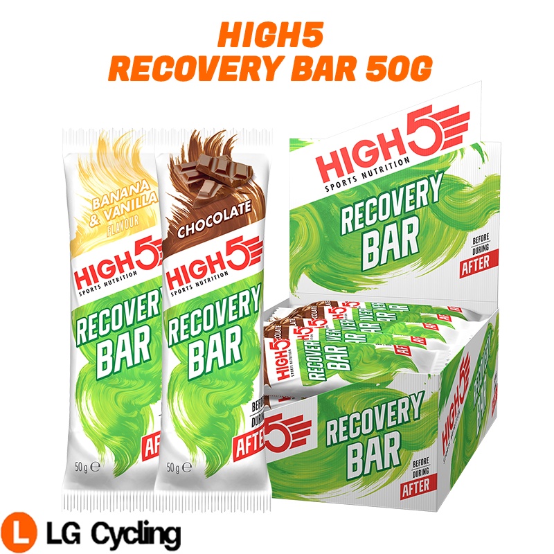 HIGH5 Energy Bar Recovery Bar 50g Carbohydrate Bar Advanced Protein ...
