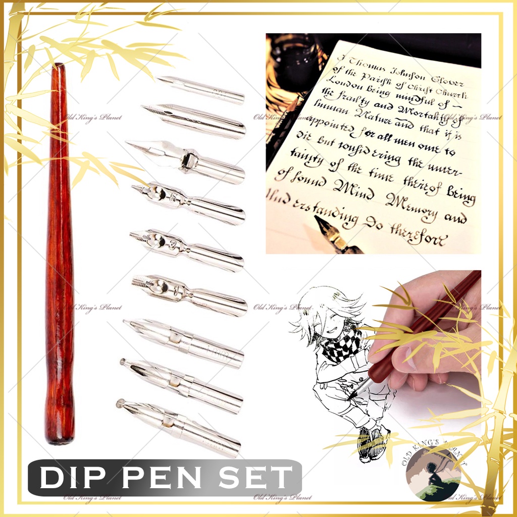 Calligraphy Nibs Dip Pen Set Cartoon Animation Lettering Skeching Art ...