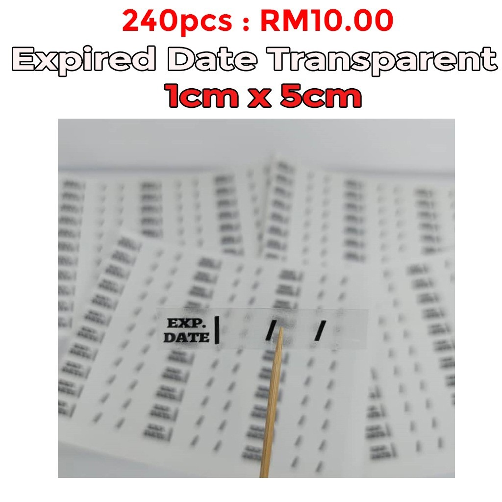 [READYMADE] 200pcs Sticker Dapur / Kitchen Sticker Waterproof 2cmx5cm ...