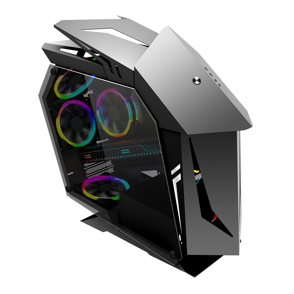 INVASION GT50 TG WITH 7 ARGB FANS MATX CASING BLACK/WHITE | Shopee Malaysia