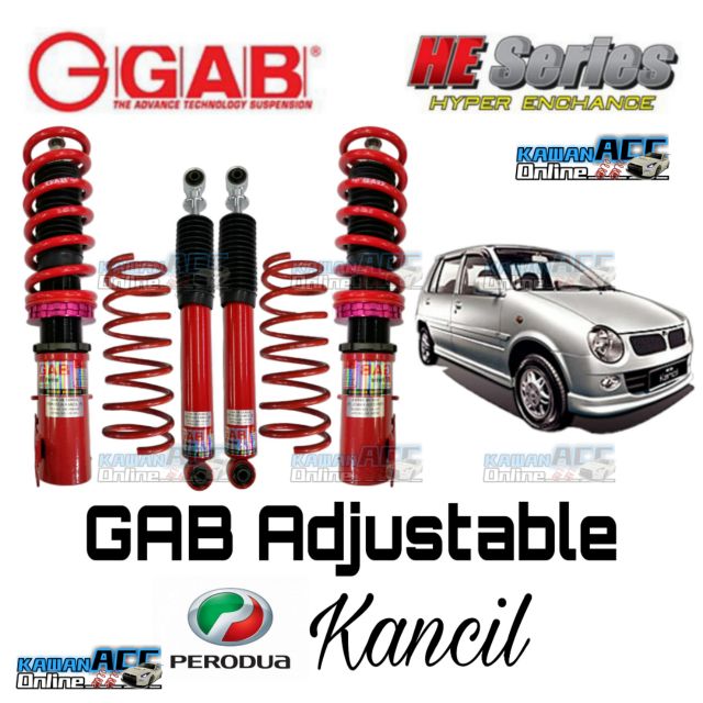 GAB HE-Series Adjustable High Low Bodyshift Spring Soft Hard For ...