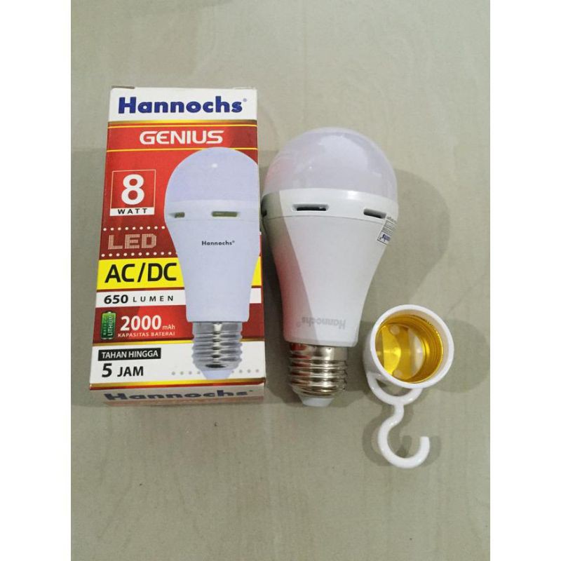 Hannochs Genius 8watt AC DC LED Emergency Light Bulb/bulb | Shopee Malaysia