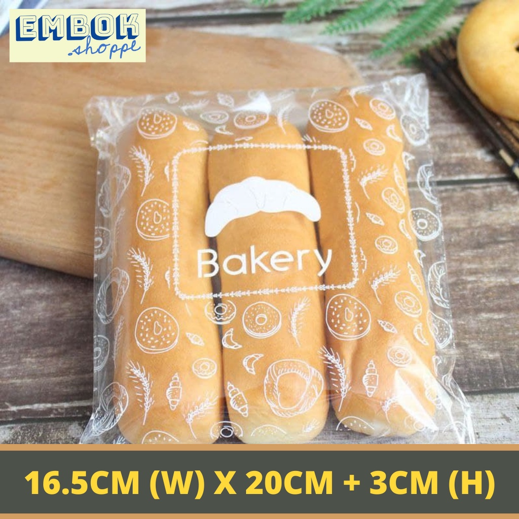 [READY STOCK] 100PCS OPP SELF ADHESIVE BAKERY PLASTIC BAG - PLASTIK ...